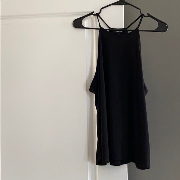Express | Tops | Express High Neck Black Tank Top | Poshmark